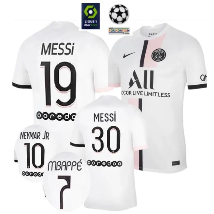 [Spot] 2021-22 Paris Saint-Germain MESSI MBAPPE SERGIO RAMOS NEYMAR JR Away Shirt Football 21/22 ...