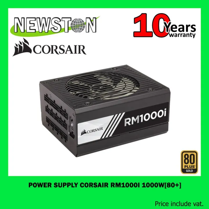 POWER SUPPLY CORSAIR RM1000i 1000W (80+ GOLD) 10Y | Lazada.co.th