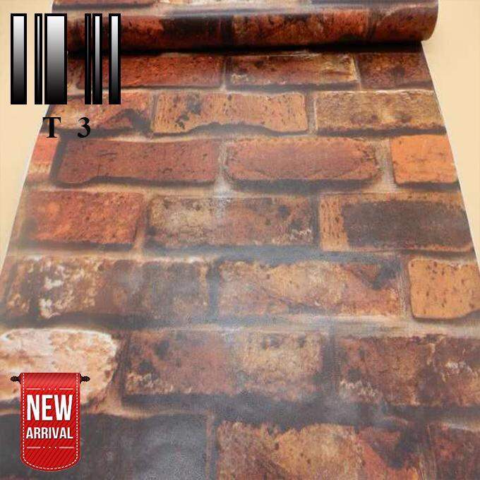 T3 pvc Self adhesive Waterproof Wallpaper 10m x 45cm | Lazada PH
