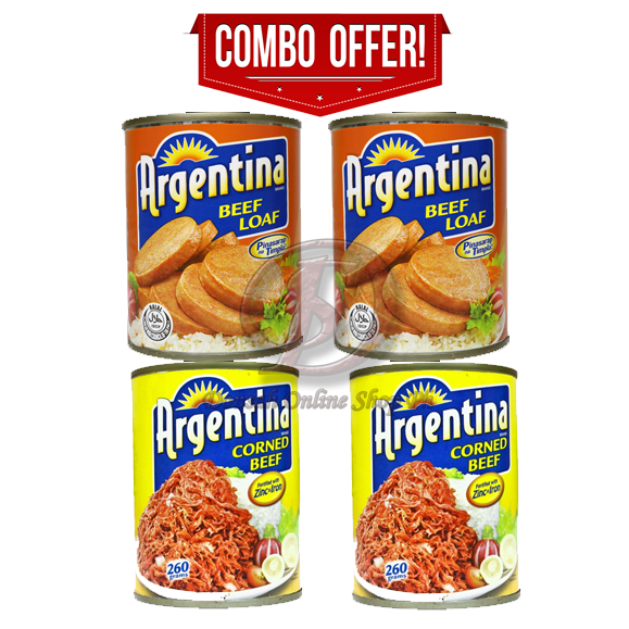 Argentina Beef Loaf 250g 2 cans and Corned Beef 260g 2 cans | Lazada PH