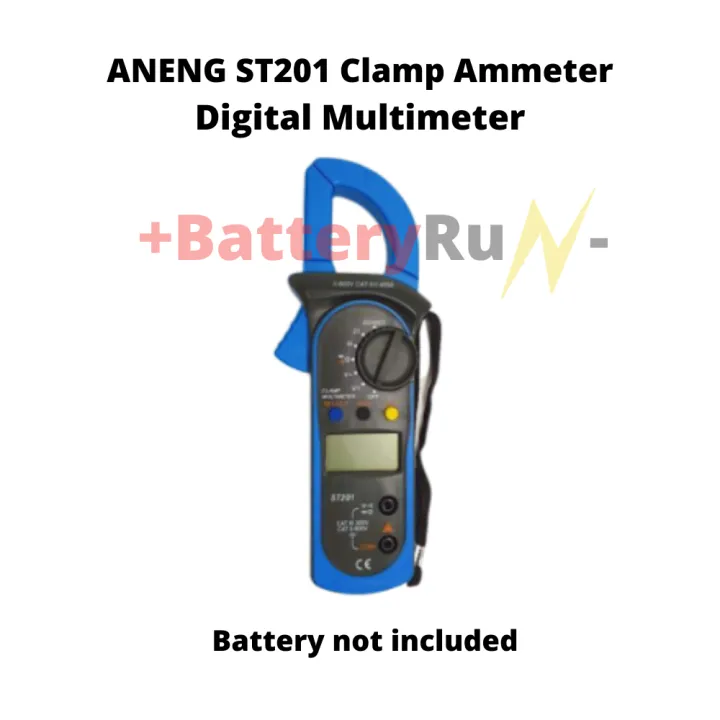 BatteryRun Tech: 1PC ANENG ST201 Clamp Ammeter Digital Multimeter | Lazada PH