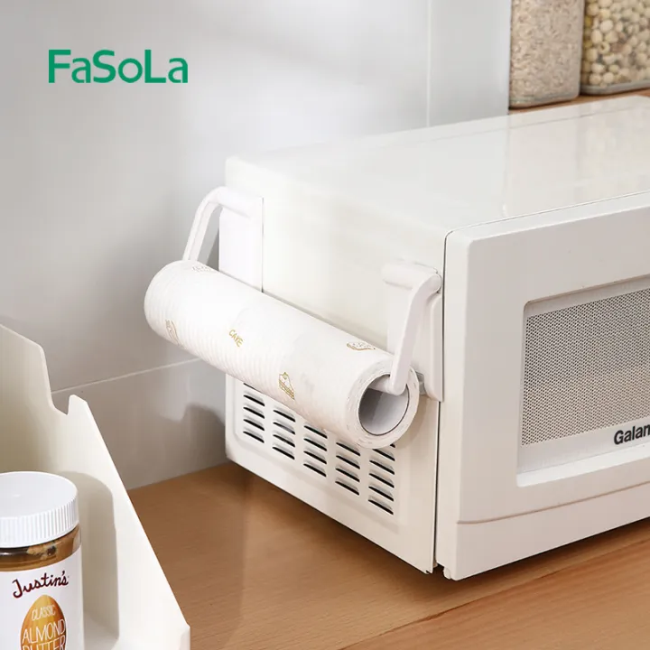 MEDORY【2ชิ้น】ชั้นวางผ้าขนหนูกระดาษแม่เหล็กชั้นวางกระดาษม้วนที่ไม่ต้อง ...