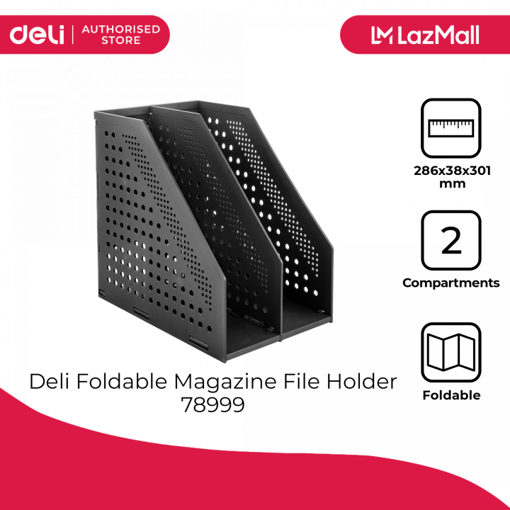 Deli Foldable Magazine File Holder 78999 [752178999DG] | Lazada PH