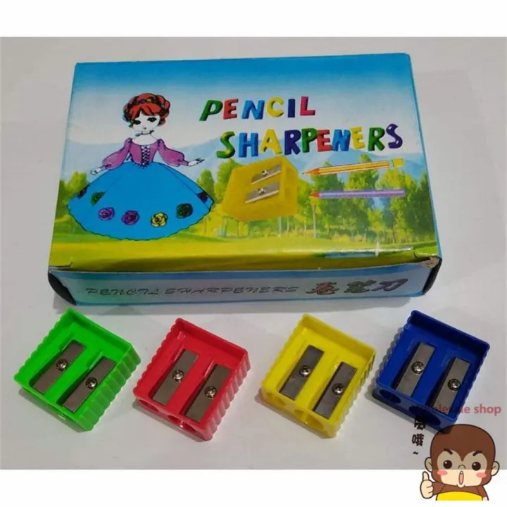 WS★Pencil Sharpener Double Ordinary / 24 pcs per box / assorted [B2 ...