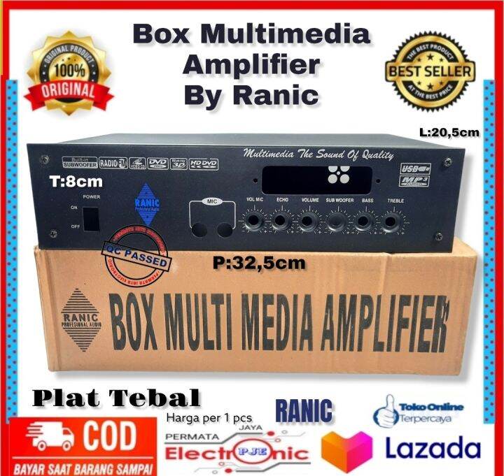 Box Power Amplifier Box Ampli Multimedia + Tempat Mp3 bluetooth ...