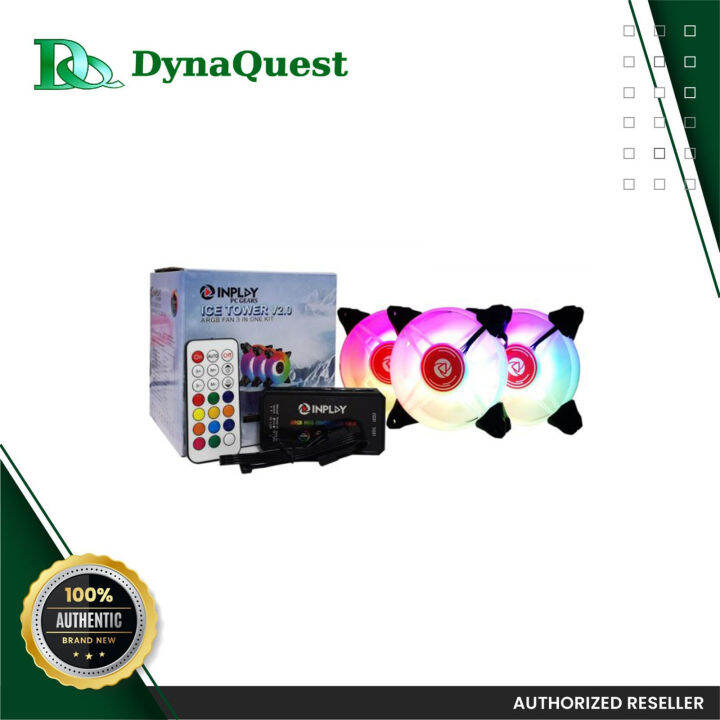 Inplay Ice Tower V2 120mm ARGB 3in1 Kit Cooling Fan with Controller ...