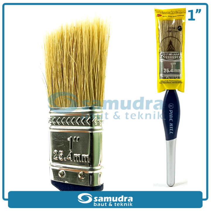 Kuas Cat 1 inch PH-822 Gagang Kayu Koas Tembok Alat Kwas Paint Brush ...