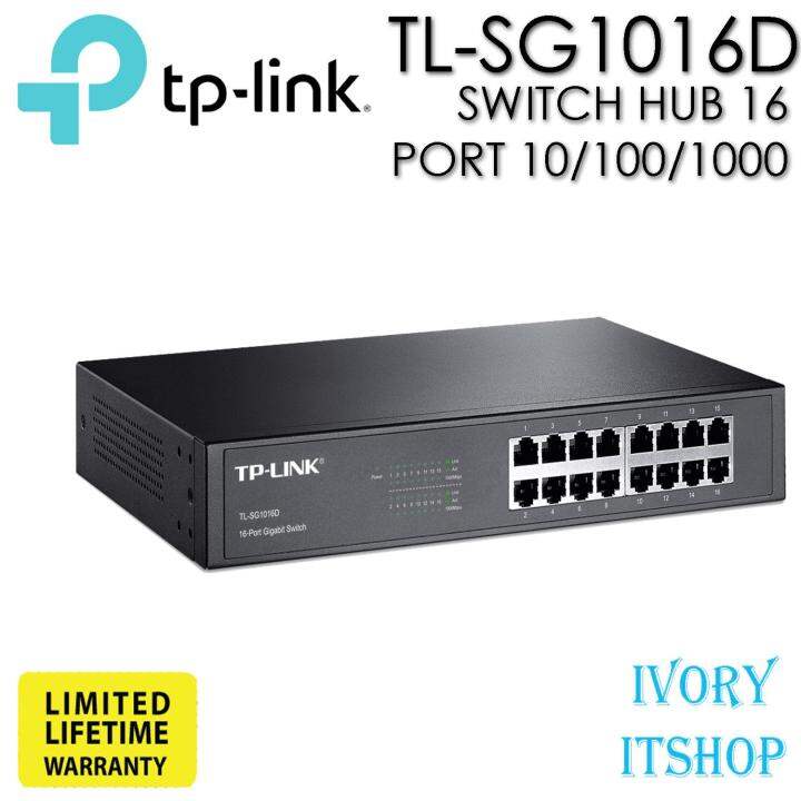 TP-Link TL-SG1016D Gigabit Switch Hub 16 Port 10/100/1000 Mbps SG1016D ...