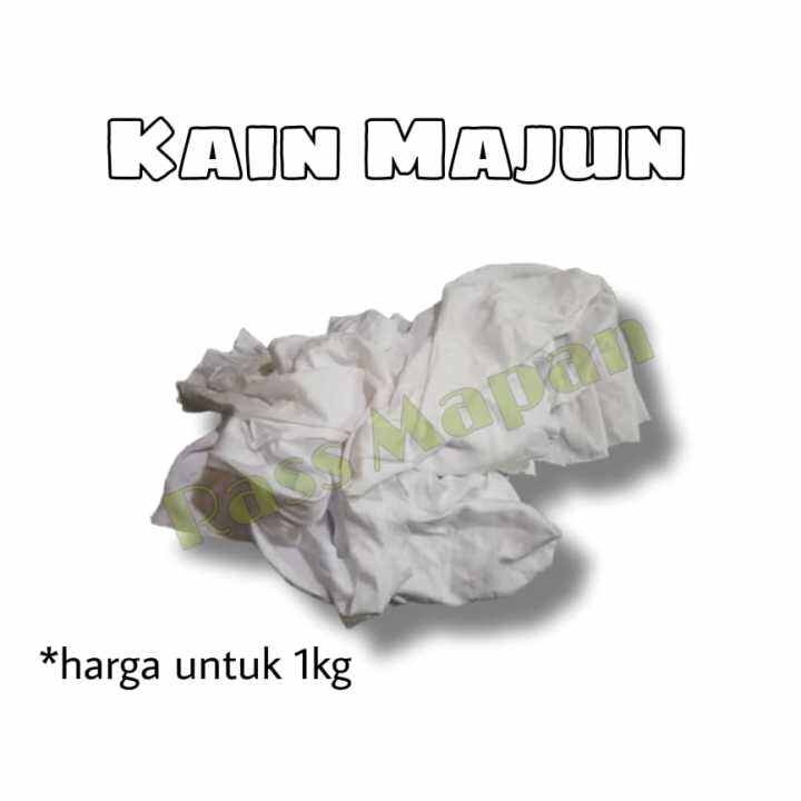 kain majun putih 1 kg lap | Lazada Indonesia