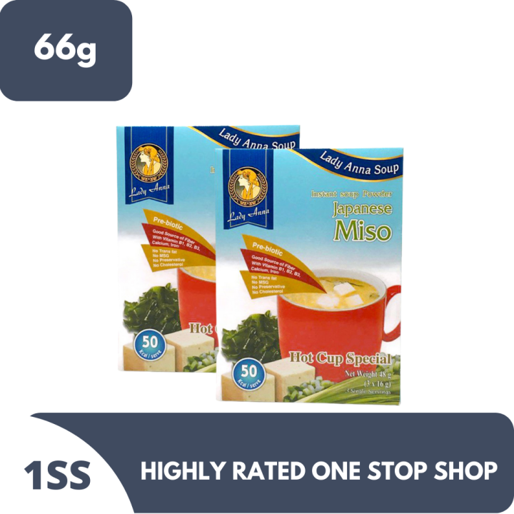 Lady Anna Soup Instant Powder Japanese Miso 66g x 2 | Lazada PH