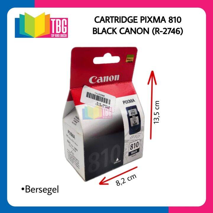 1 PCS CARTRIDGE PIXMA 810 BLACK CANON (R-2746) - KATRID TINTA PRINTER ...