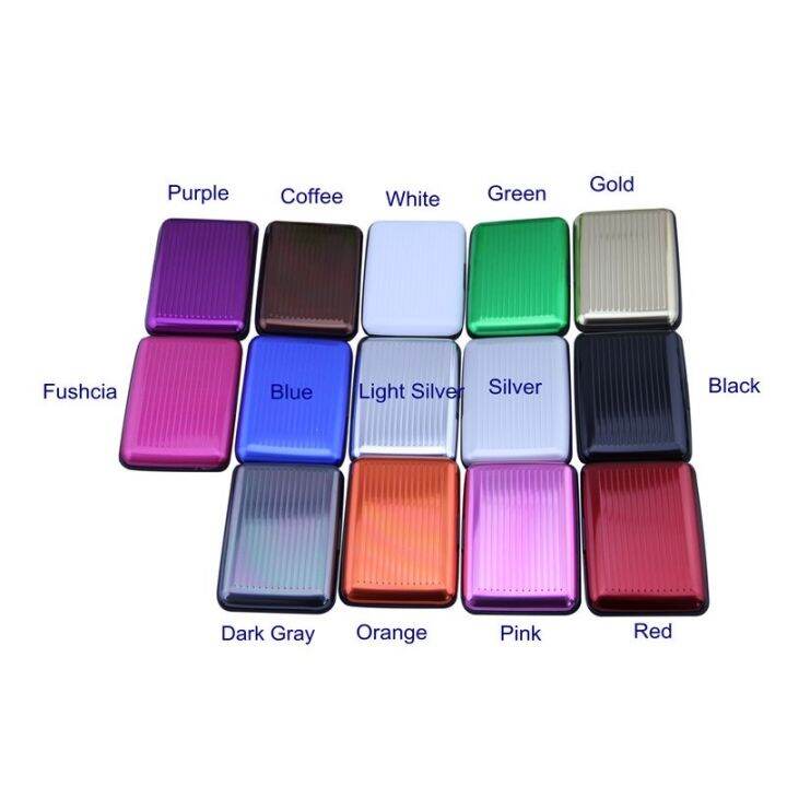 Charlene collection;Qq Plain card holder;Spot aluminum card card box ...