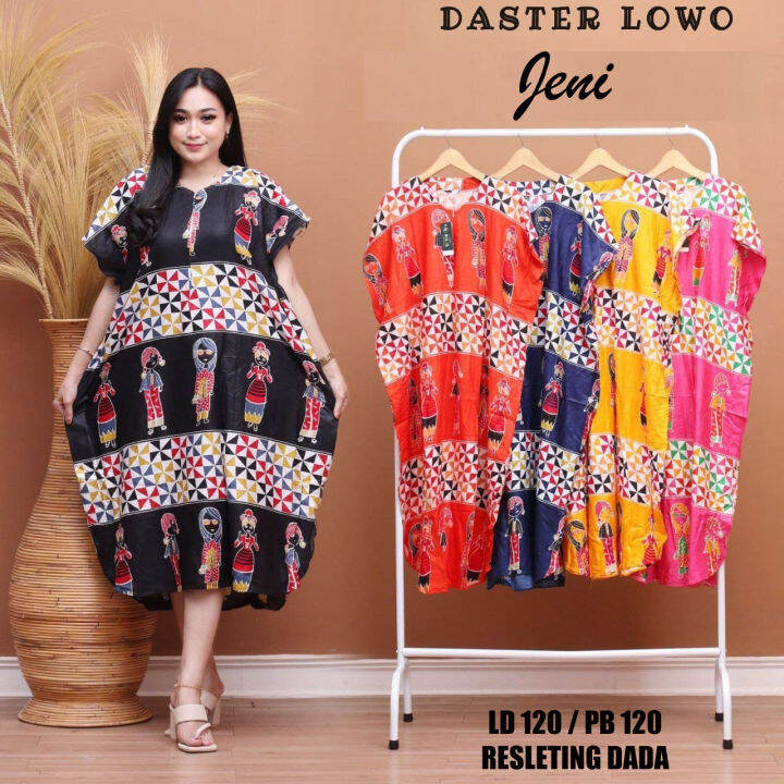 Homedress DAster model kalong Kelelawar ukuran JUMBO motif batik kain ...