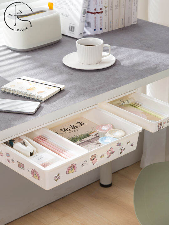 under-Table Drawer Storage Box Hidden Table Bottom Artifact Paste ...
