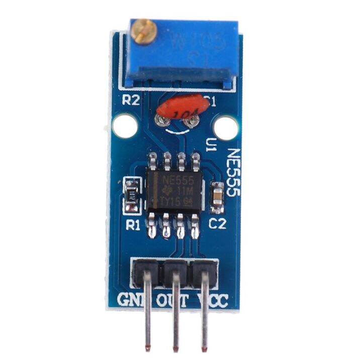5V-12V NE555 Frequency Adjustable Pulse Generator Module NE555 Chip 3*1 ...
