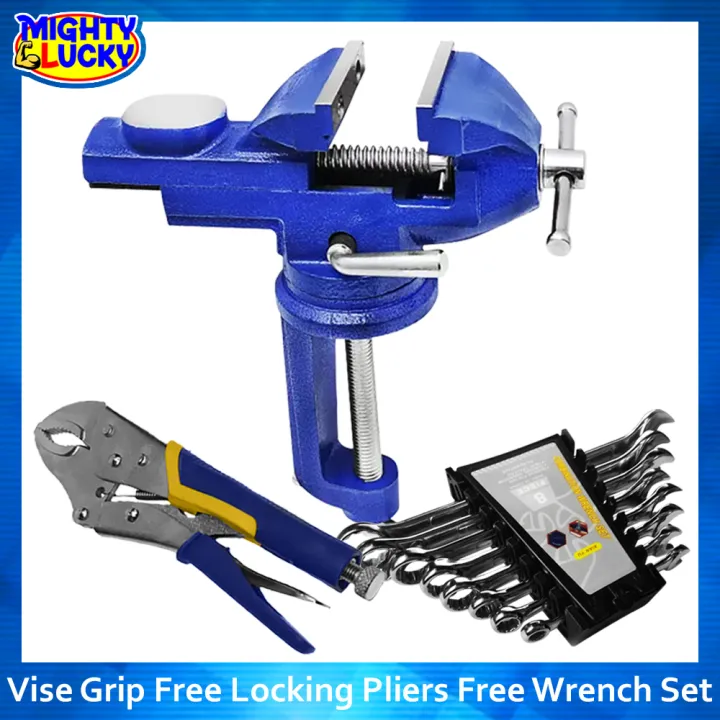 Mini Rotating Bench Vise Clamp With Anvil Screws Vise Repair Tool (1168 ...