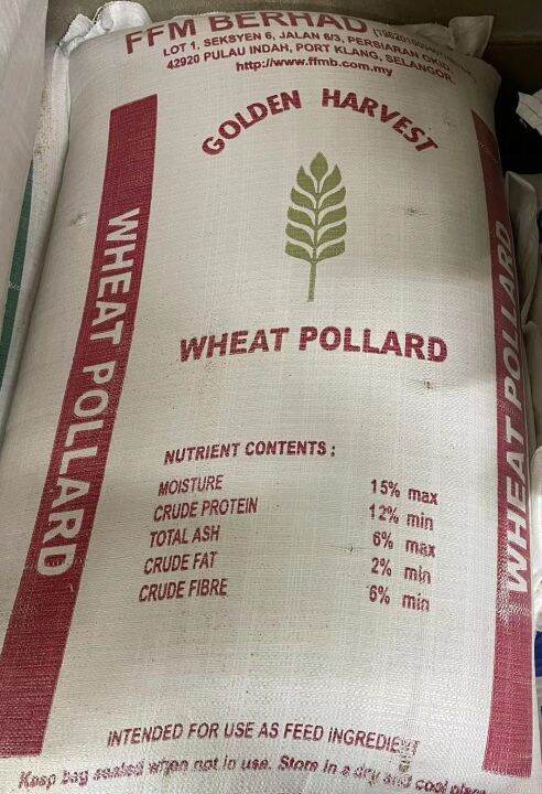 Wheat Pollard [50Kg] Chicken Bird Feed Makanan Ayam Burung Dedak 麦糠 ...