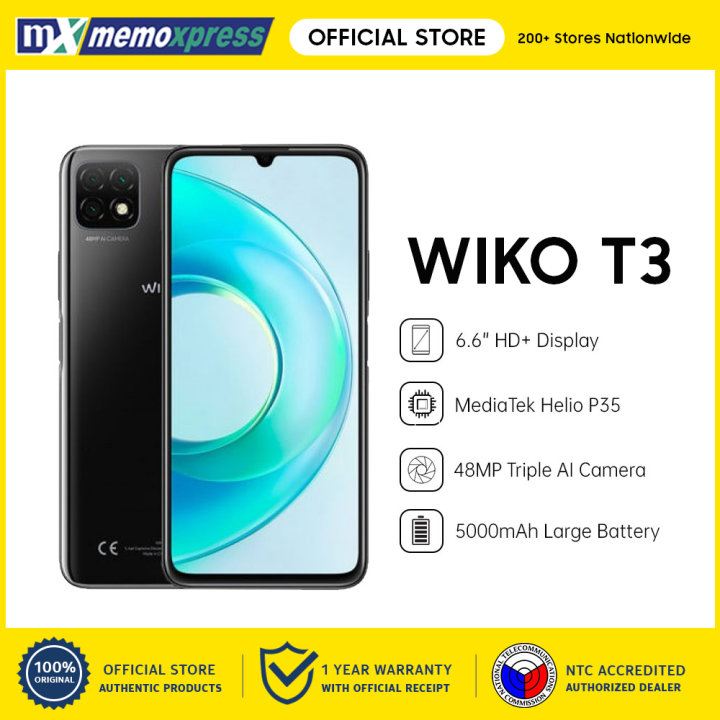 WIKO T3 128GB+4GB 6.6″ HD+ Display - Memoxpress | Lazada PH