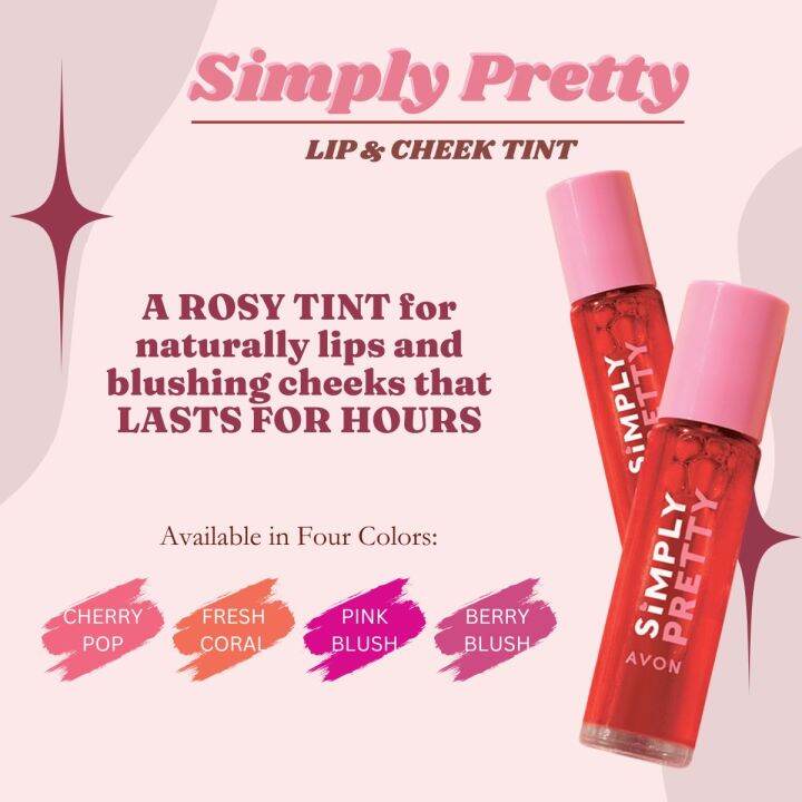 Avon simply pretty lip & cheek tint 9ml | Lazada PH