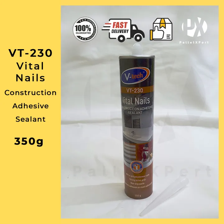 VT-230 Vital Nails 350ml Construction Adhesive Sealant Wood Sealant ...