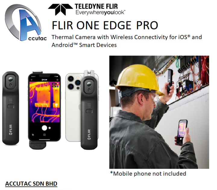 FLIR ONE Edge Pro, Thermal Camera with Wireless Connectivity for iOS ...