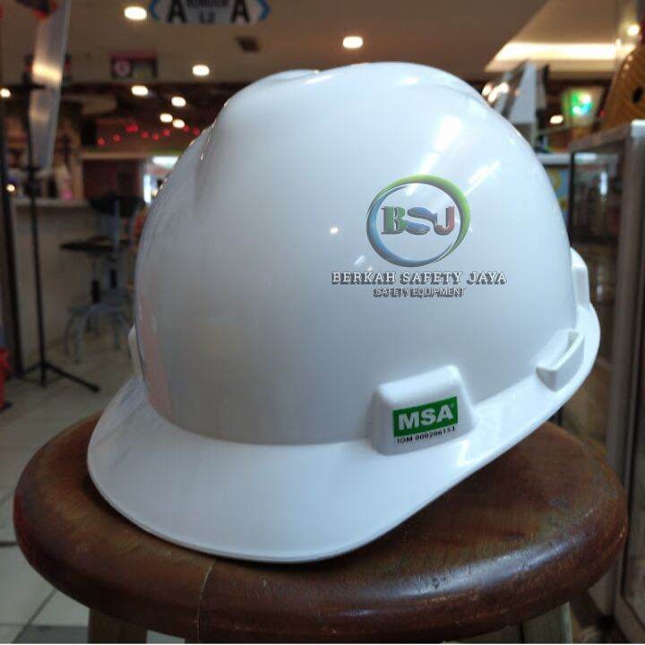Helm Safety Msa Lokal SNI V-gard - Helem Proyek MSA Original ANSI ...