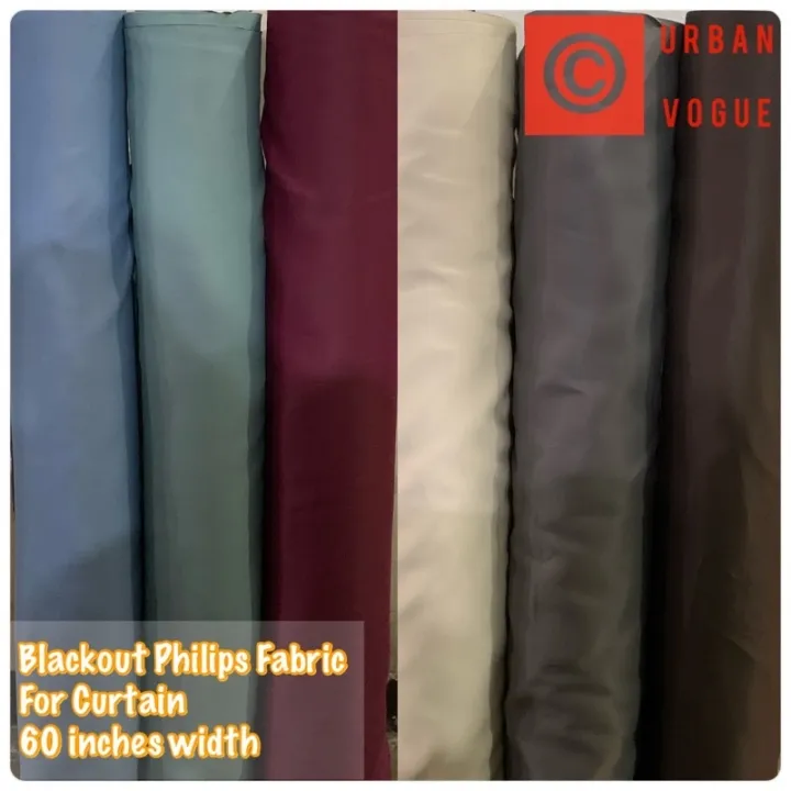 Blackout Philips Fabric 60 inches width for Curtains (TELA ONLY ...