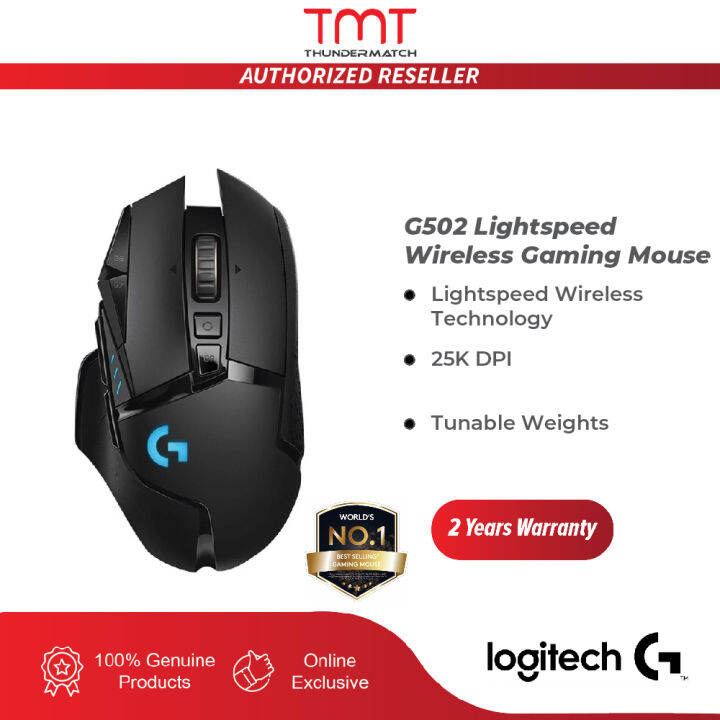 Logitech G502 LIGHTSPEED Wireless Gaming Mouse | HERO sensor and ...