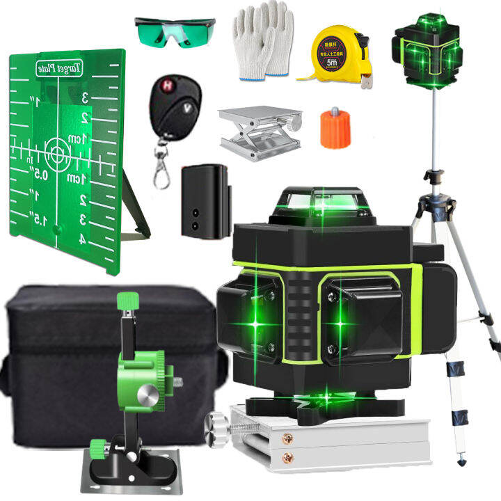 จัดส่งทันที 16 Lines 4D Laser Level เลเซอร์ระดับ เครื่องวัดระดับเลเซอ ...