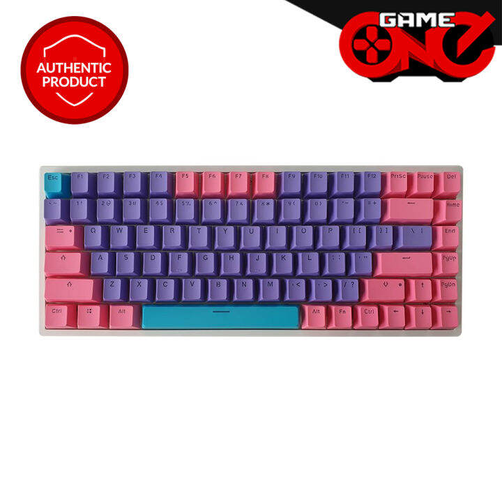 84 Keys PBT Double Shot Keycaps for RK84 [Pink Purple Turquoise ...