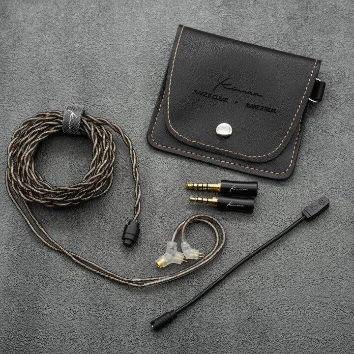 Kinera Gramr Modular Microphone Boom Mic Upgrade Cable For Earphones 3.5/4.4mm OFC Silver Plated ...