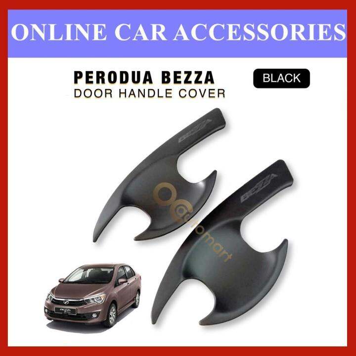 Perodua Bezza Door Handle Inner Bowl Cover Trim Black (4pcs/set) | Lazada