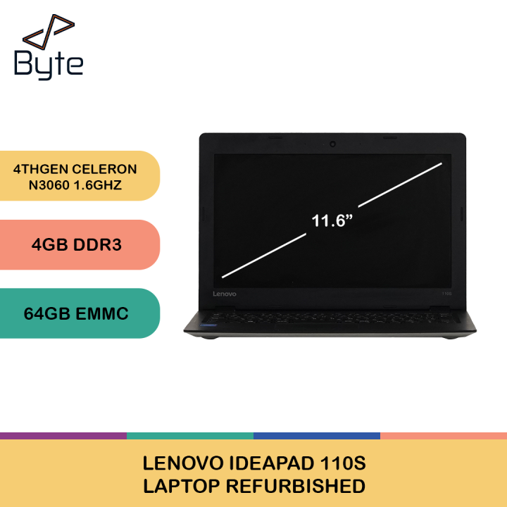 BYTE | LENOVO Laptop | REFURBISHED | 11.6"w / WB / 4GB DDR3 BUILT IN ...