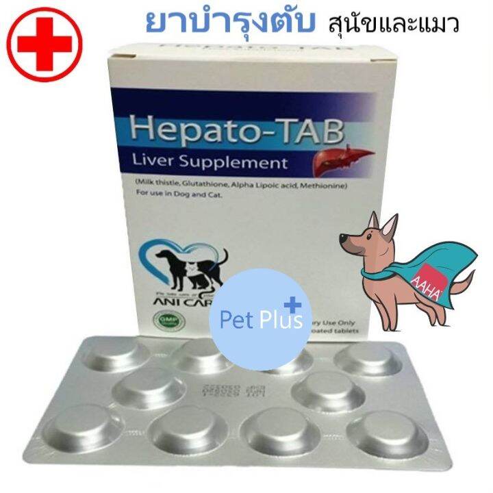 Hepato Tab วิตามินบำรุงตับสำหรับสุนัขและแมวโดยเฉพาะ (Liver Supplement ...