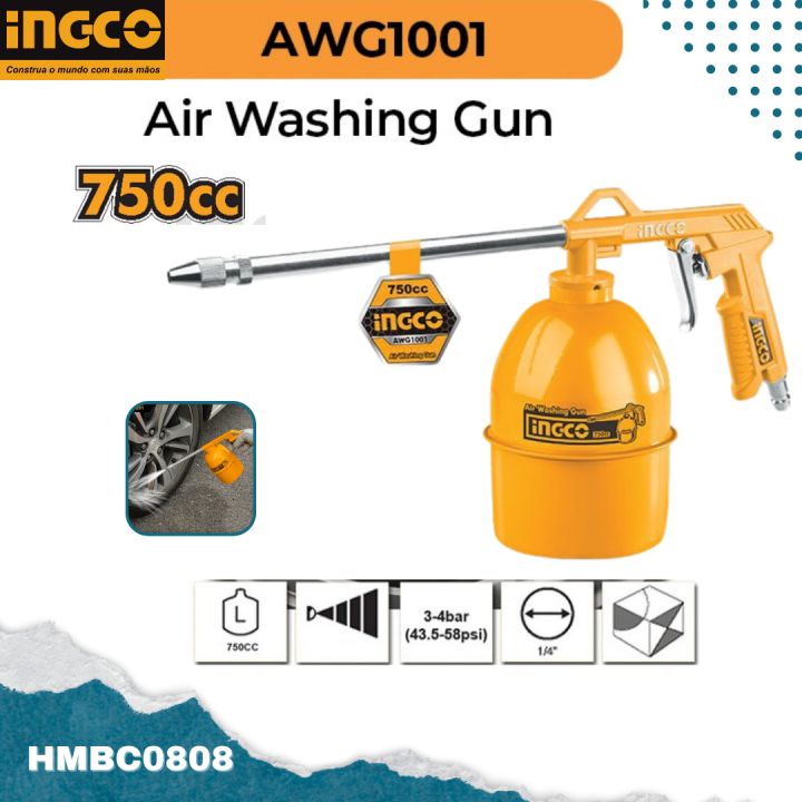 AWG1001 Air Washing Gun (0.75 L) INGCO - Speed Solar Engine Degreasing ...