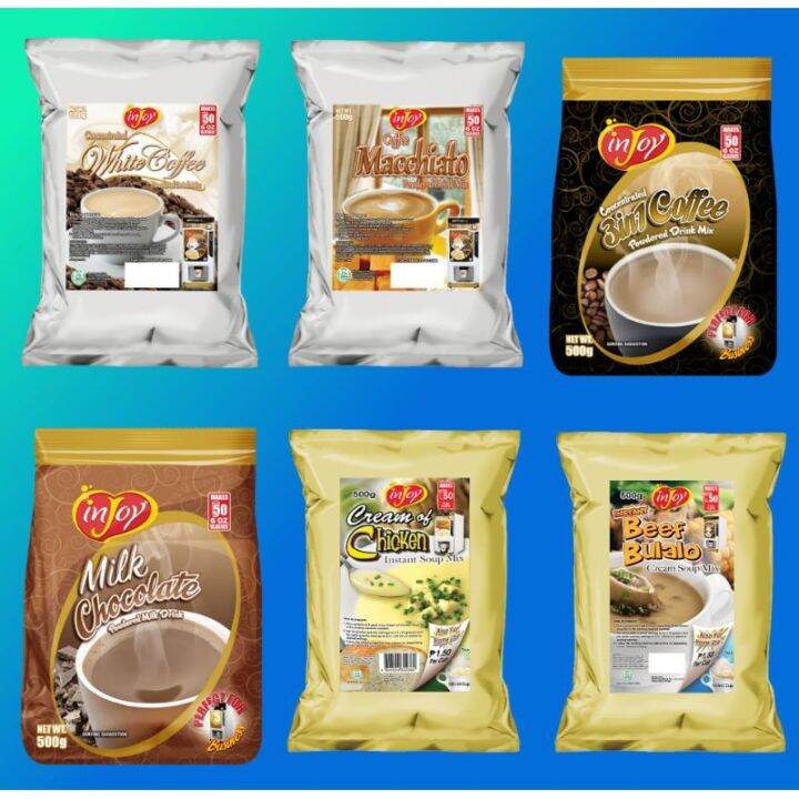 【READY STOCK】 Injoy Coffee Powdered Drink Mix 500Grams, Chicken Cream ...