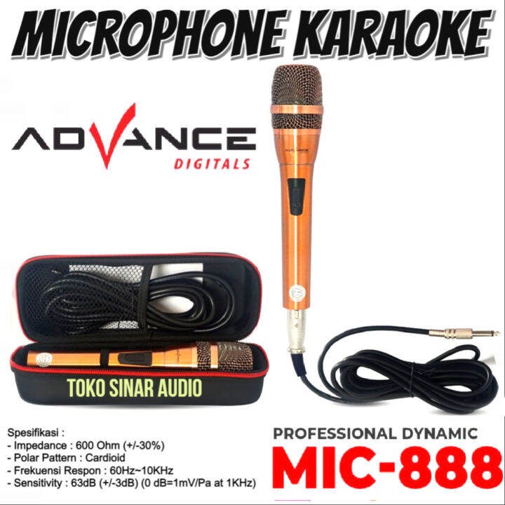 Microphone Advance MIC-888 Mic Karaoke Universal Mikrofon - TOKO SINAR ...