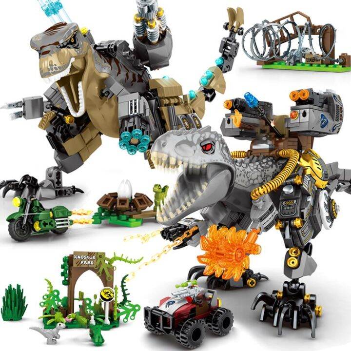 Jurassic Mechanical T-Rex Dinosaur World Building Bs Indominus Rex Dino ...