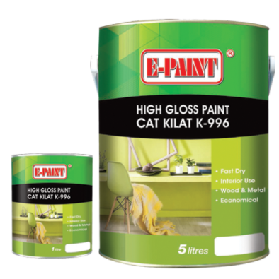 KTH High Gloss Paint K-996 (Cat Minyak, Kayu, Besi / Oil, Wood, Metal ...