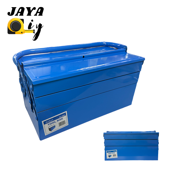 Niko Tool Box Solid Tool Box ToolBox Storage Peti Besi Alat 3 Tiers ...