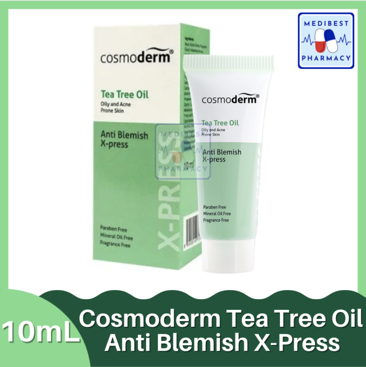 [NEW PACKAGING] Cosmoderm Tea Tree Oil Anti-Blemish X-Press (10mL) | Lazada