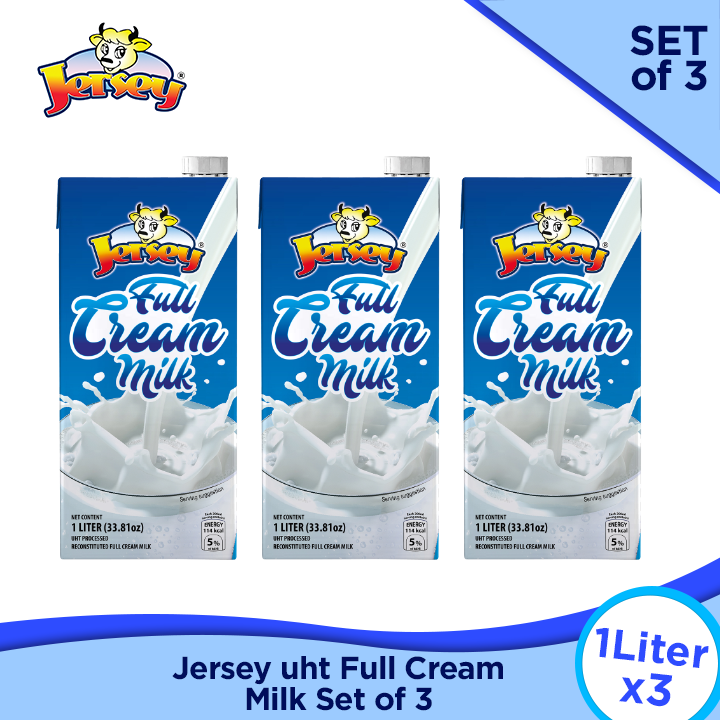Jersey Uht Full Cream Milk 1 Liter - Set Of 3 | Lazada PH