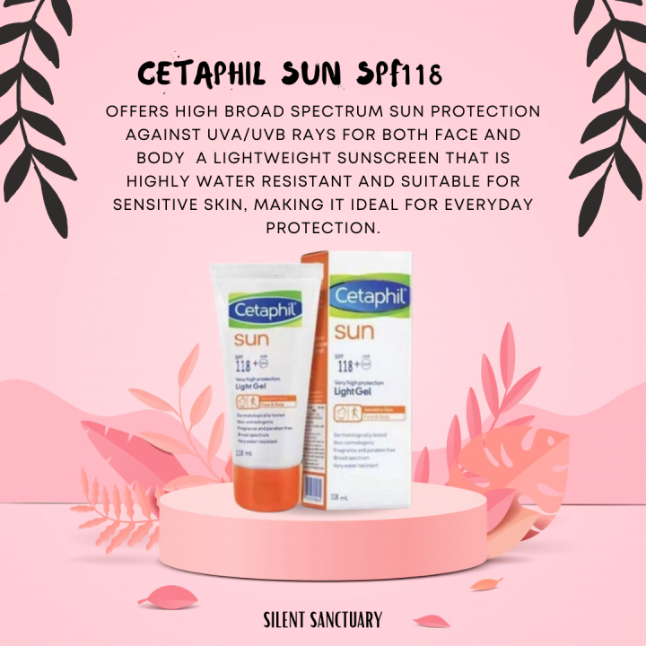 100% Effective Cetaphil High-Performance Sunscreen Face & Body ...