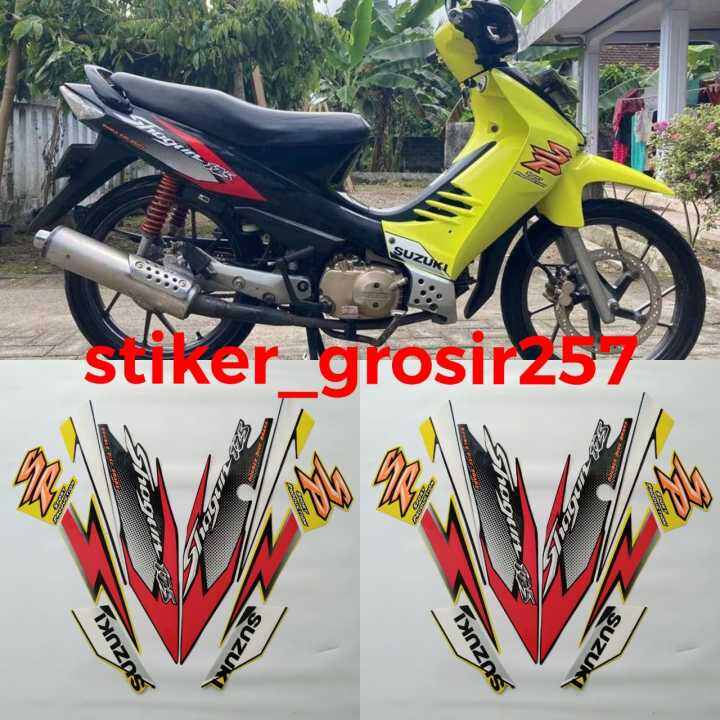 STIKER STRIPING LIS LIST BODI MOTOR SHOGUN SP 125 2006 WARNA HITAM ...