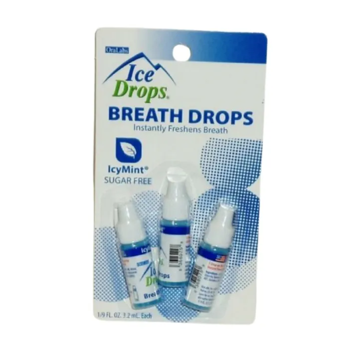 Ice Drops IcyMint Breath Drops - Liquid Breath Mint, 3.2 ml, | Lazada PH