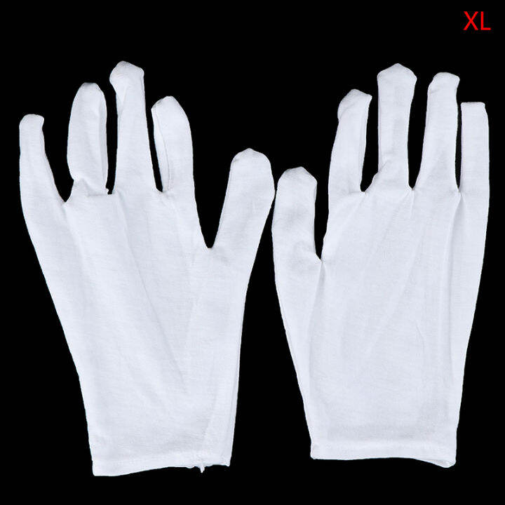 Colorful Heart EVAN 1คู่ถุงมือสปา Ceremonial ถุงมือตรวจสอบสีขาวถุงมือ ...