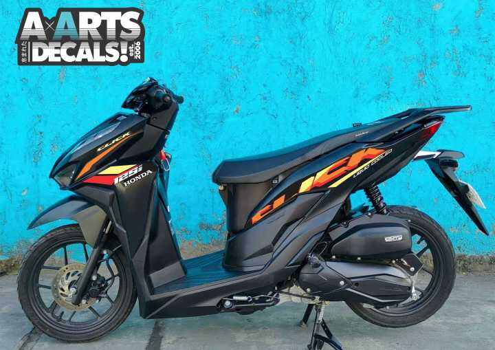 Honda Click 125v.2 Custom Stock Design Laminated Sticker Decals | Lazada PH
