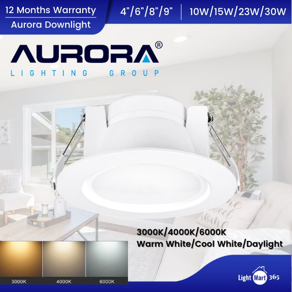 Aurora Enlite LED 4"10W/6"15W/8"23W/9"30W Integrated Round Indoor ...