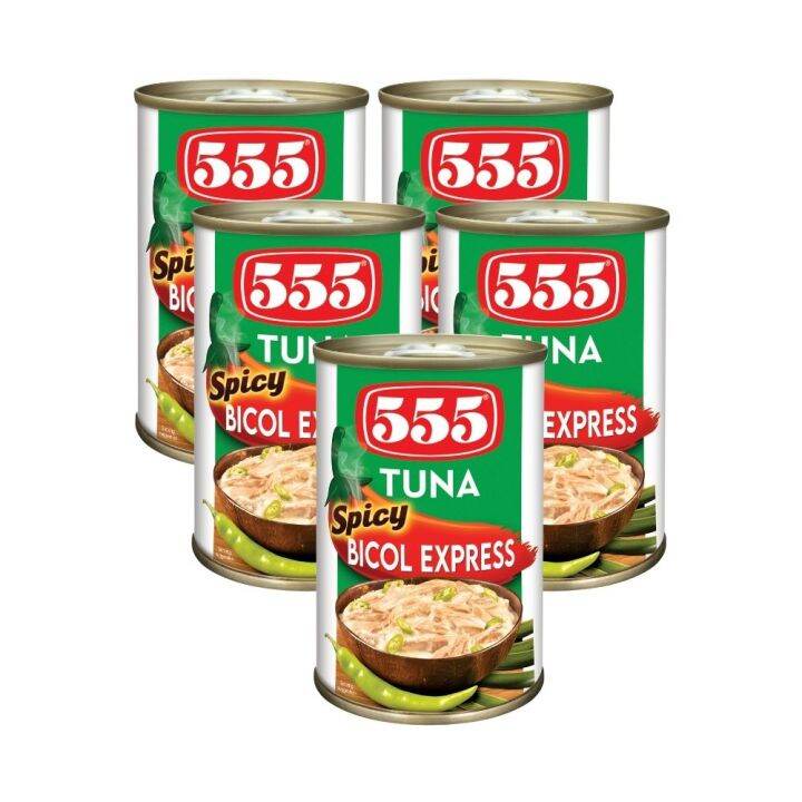 555 Tuna Bicol Express 155g - Pack of 5 | Lazada PH