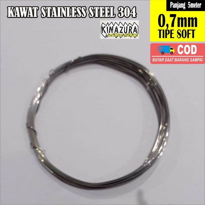 Kawat Stainless Steel 304 Soft 0.7mm 5 Meter Korea | Lazada Indonesia